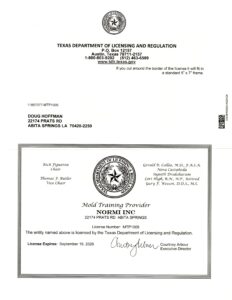 TXCMR – NORMI™ TEXAS CERTIFIED MOLD REMEDIATOR – NORMI Training